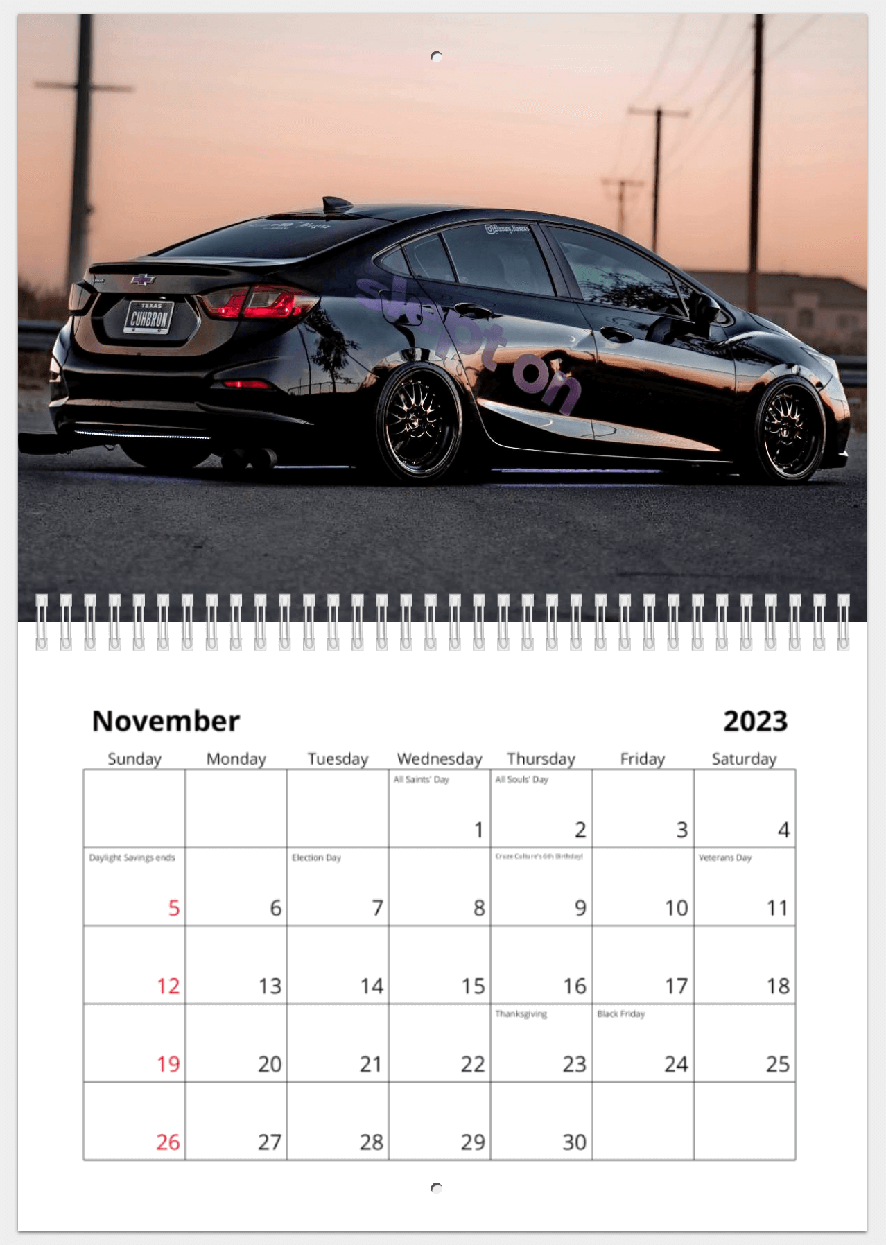 2023 Cruze Culture Calendar
